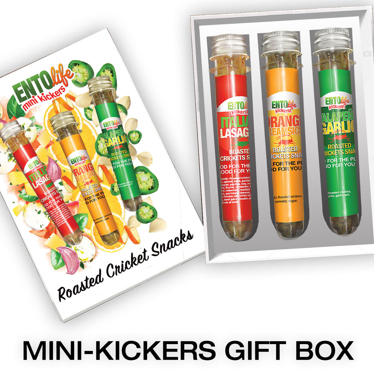 Mini-Kickers Flavored Cricket Snacks Gift Box – You Can Eat Bugs